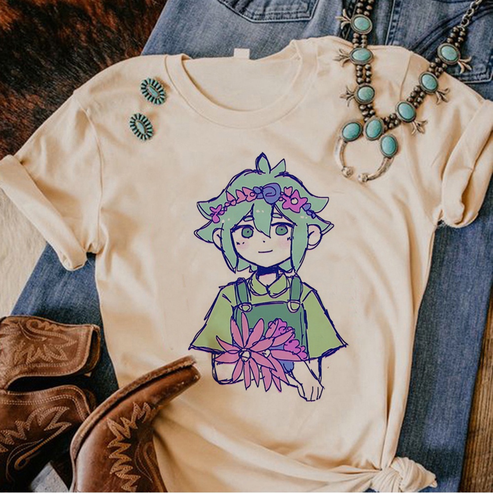 Omori Tee women Y2K manga anime top female harajuku anime funny clothes ...