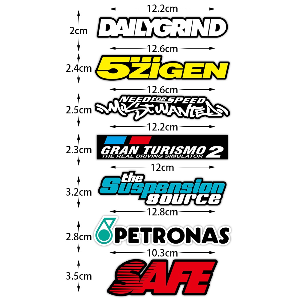 Laser Radium Limited SAFE ENEOS TRD Waterproof Sunscreen Car Sticker ...