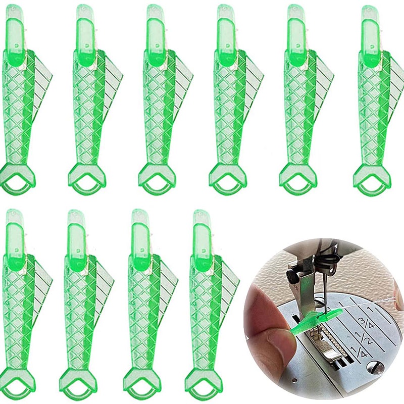 Sewing Machine Mini Needle Threader with Hook Plastic Needle Insertion ...