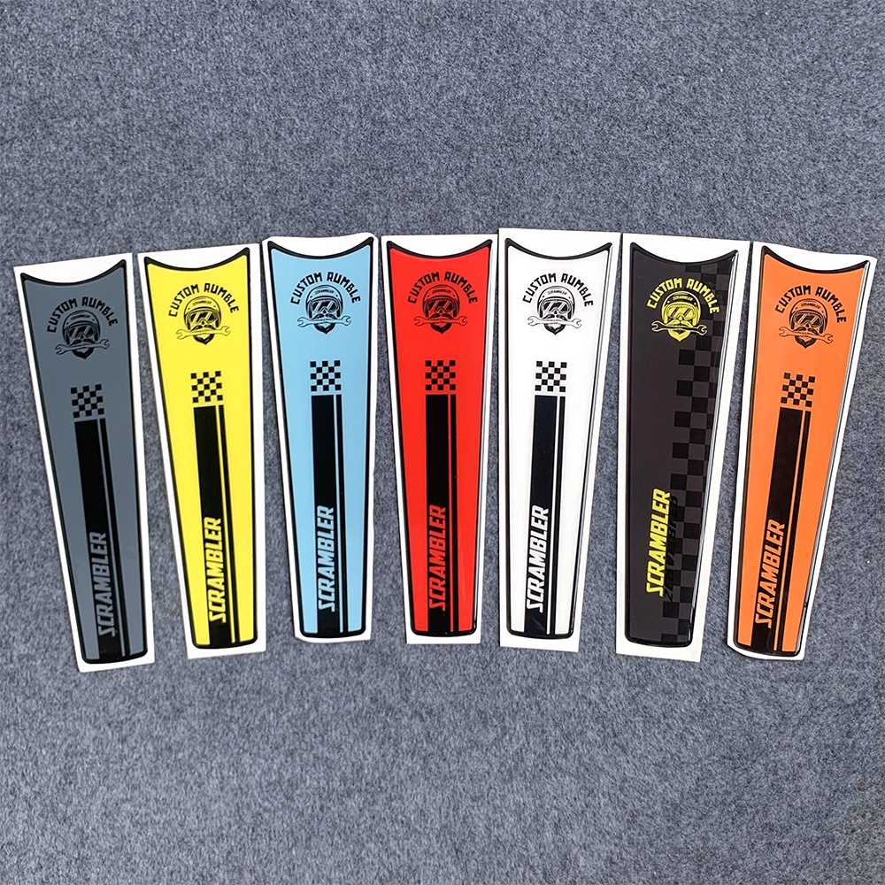 DUCATI Scrambler 800 1100 EPOXY Retro Sticker Decal 3D Fuel Tank Pad ...