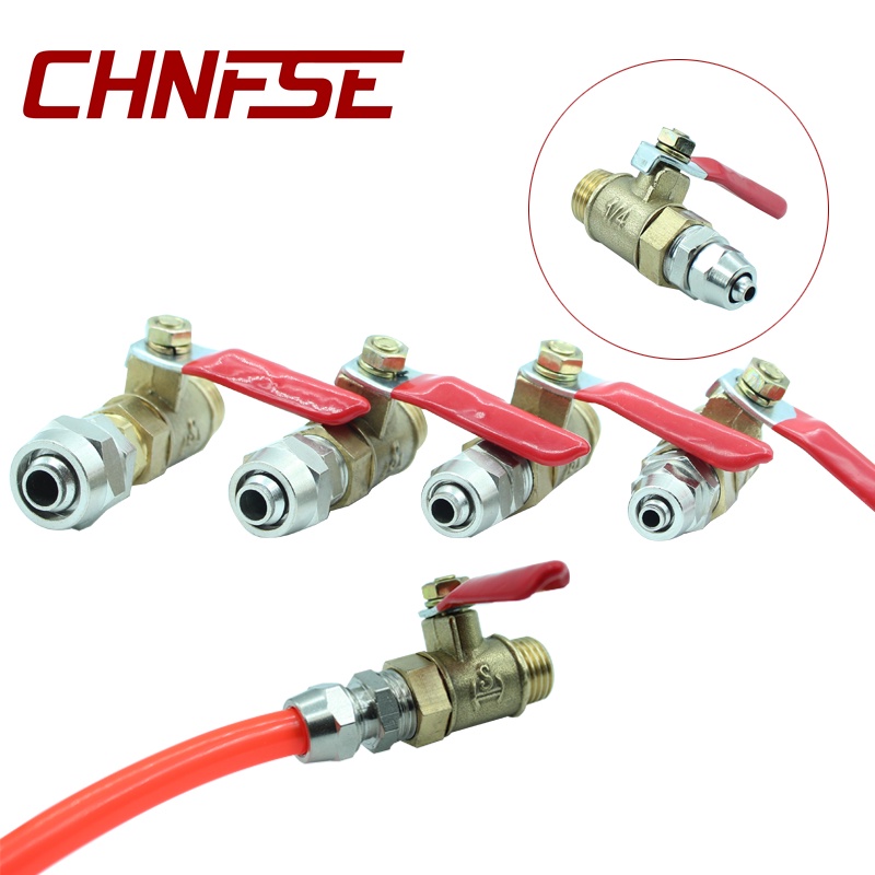 Pneumatic Valve of Air Pump 1/4 "BSP Thread Butt Joint 6mm 8mm 10mm ...