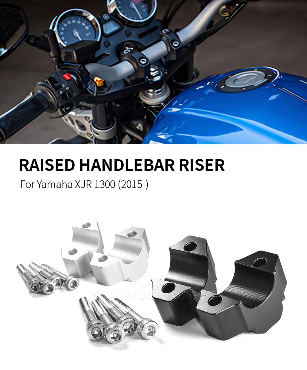 Motorcycle Accessories For Yamaha XJR1300 XJR 1300 (2015-2023) Handle Bar Riser Clamp Adapter ...