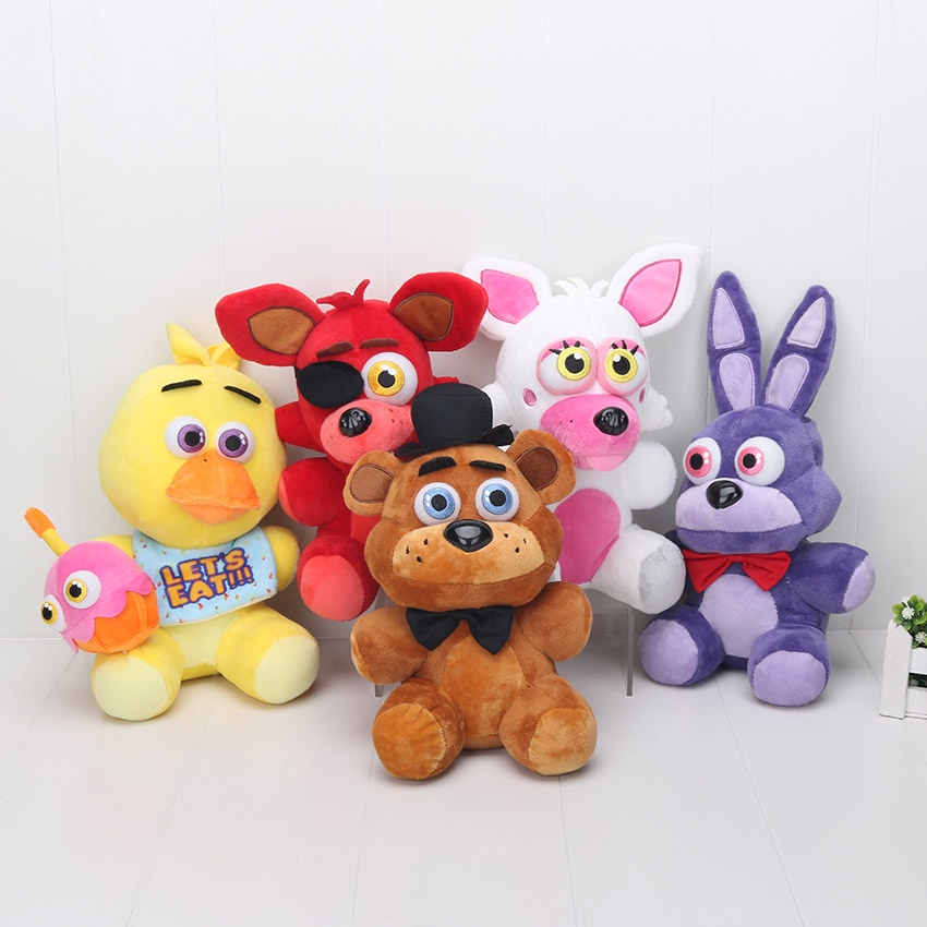 25cm Five Nights At Freddy's 4 FNAF Plush Foxy Freddy Fazbear Chica ...