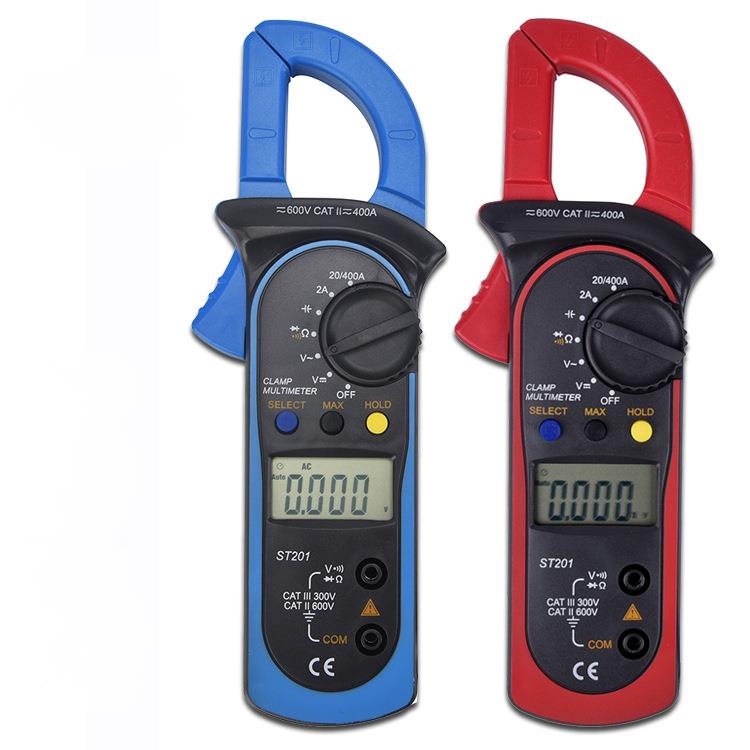ST201 Professional Ammeter Hook Meter Digital Clamp Meter | Shopee ...