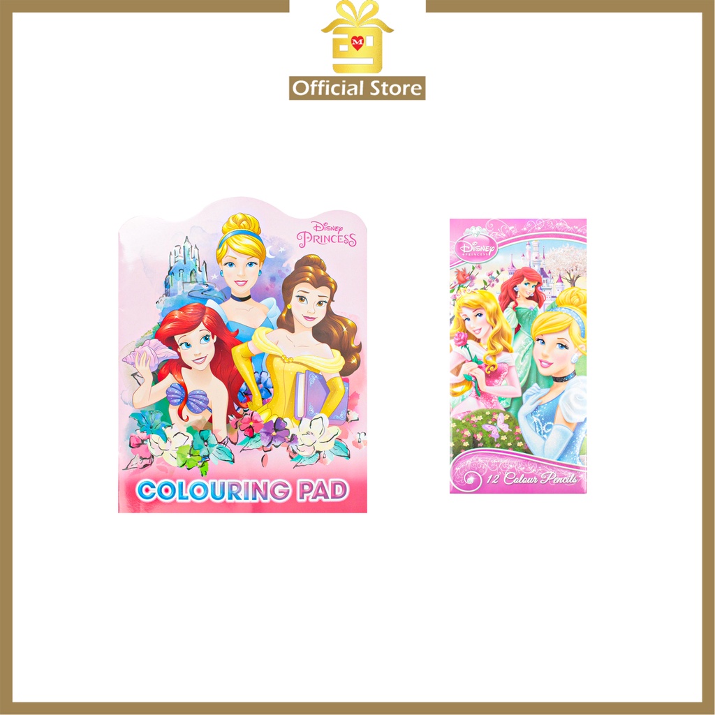 Disney Princess Colouring Book with Coloured Pencil Queen Elsa Queen ...
