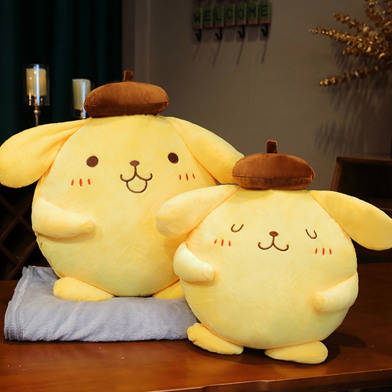 Sanrio Pompompurin Plush Toy Stuffed Doll Nap Pillow Cushion Decor Girl ...