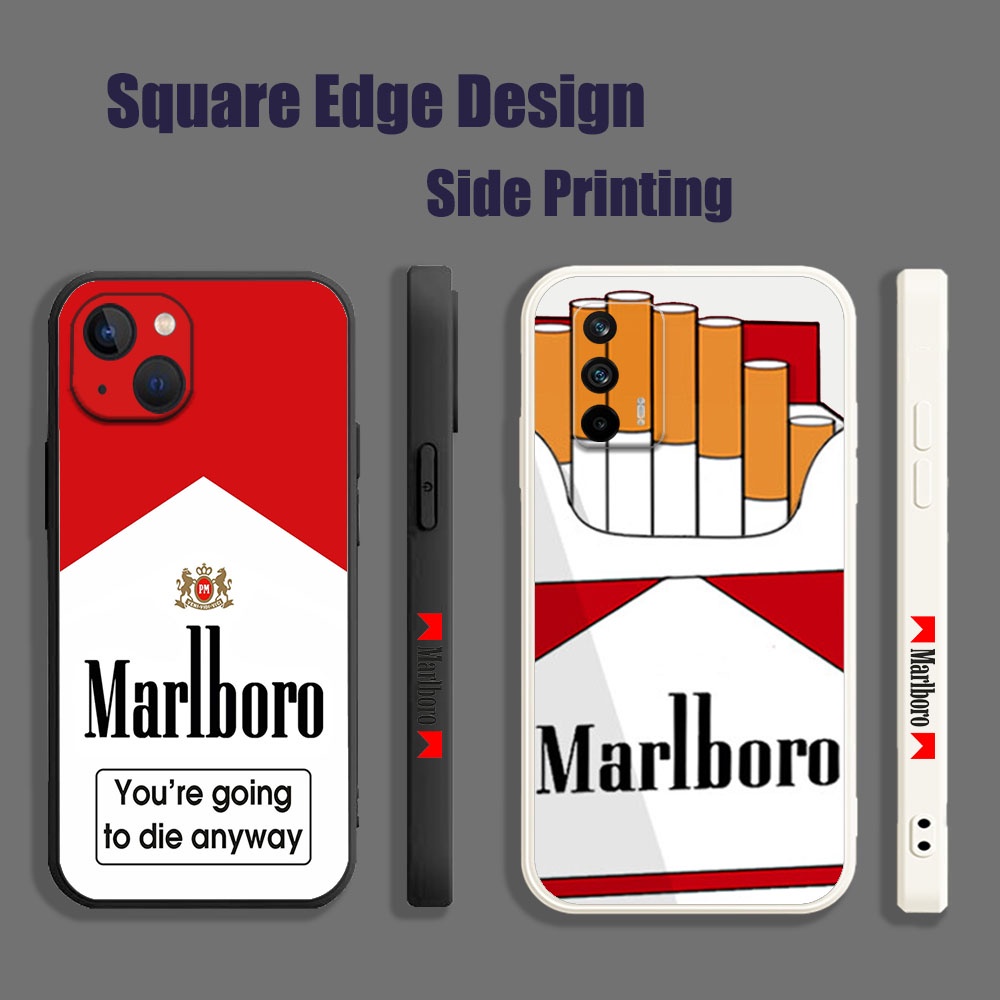 Malboro Red Drawing OZO03 Case For Realme C11 C12 C15 5 5i 5s C30 C30S ...