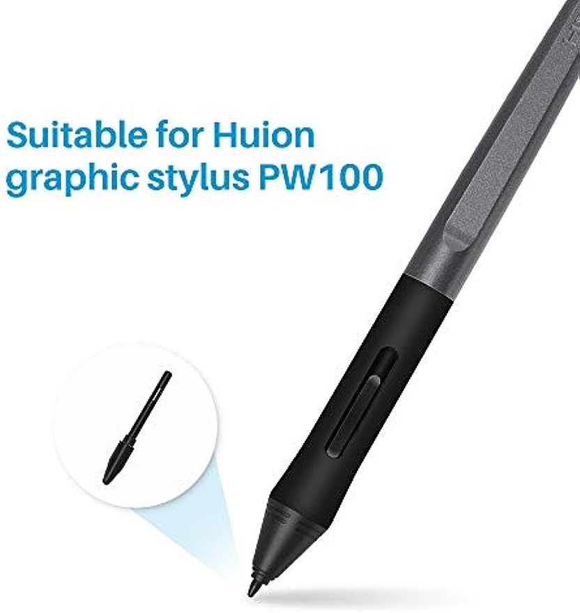 HUION 10 Pack Replacement Nibs PN04 for Drawing Tablet PW100 Stylus ...