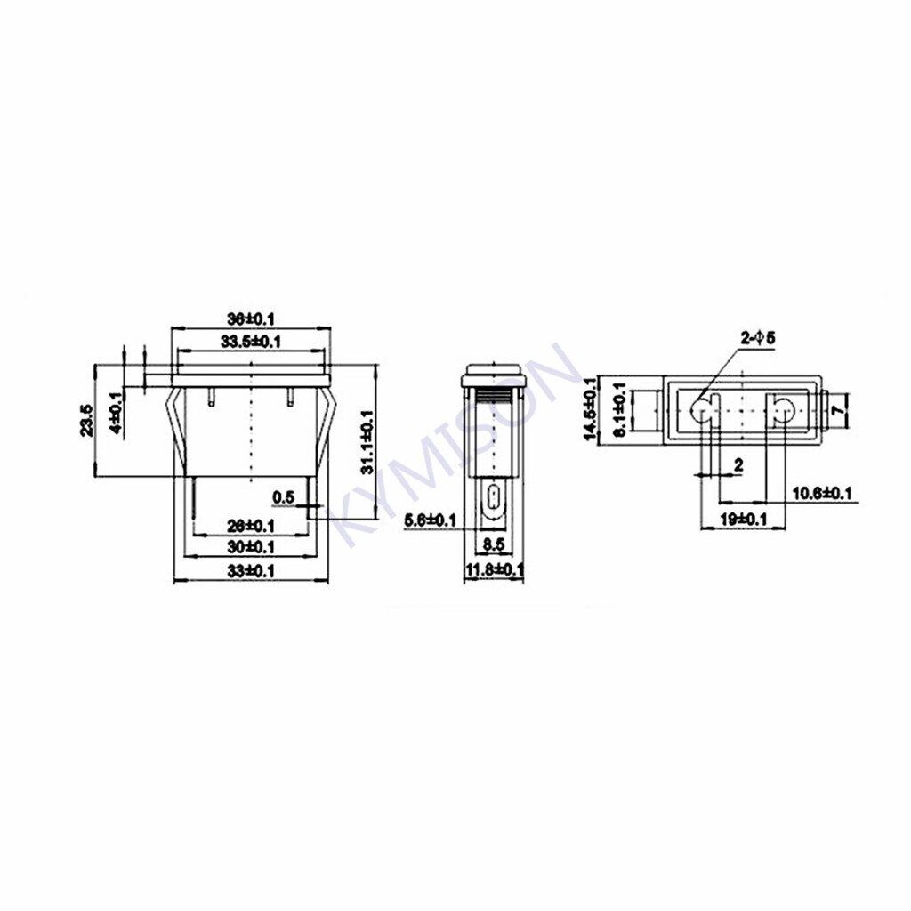 10PCS Chassis Female 2PIN AC US Nema 1-15R Inline Socket Plug Adapter ...
