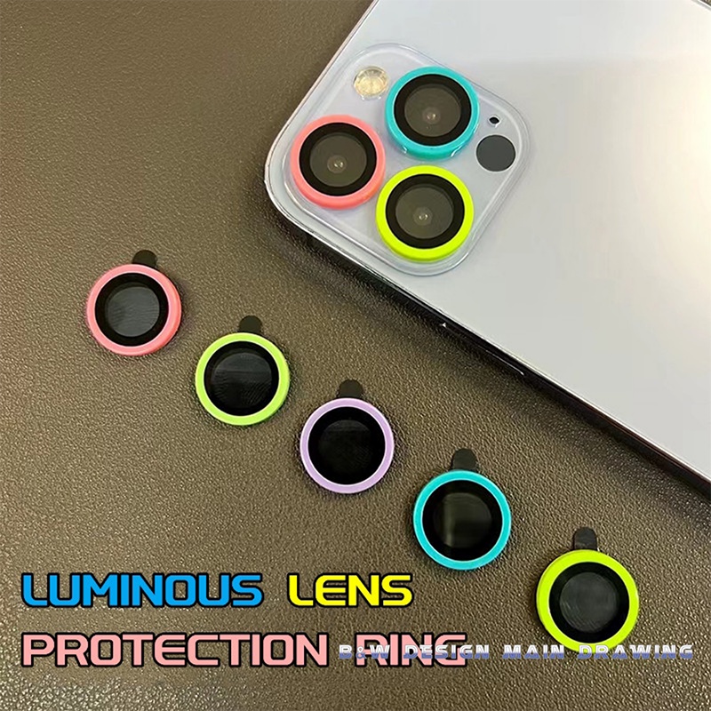 Luminous Ceramic Colors Lens Protective Glass for iPhone 15 Pro Max14 ...