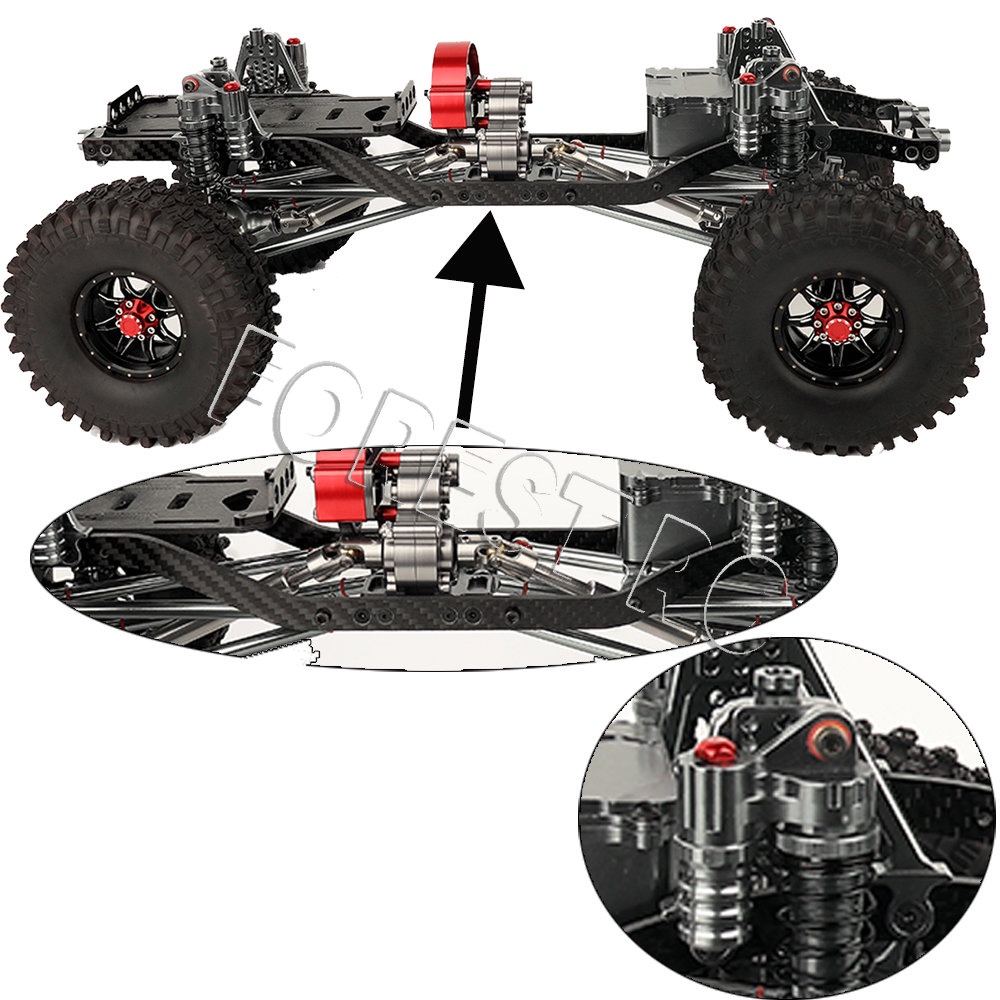1/10 RC Toys Car Crawler DIY Refit Metal Chassis Kit 313mm 12.3" Wheelbase with Metal ...