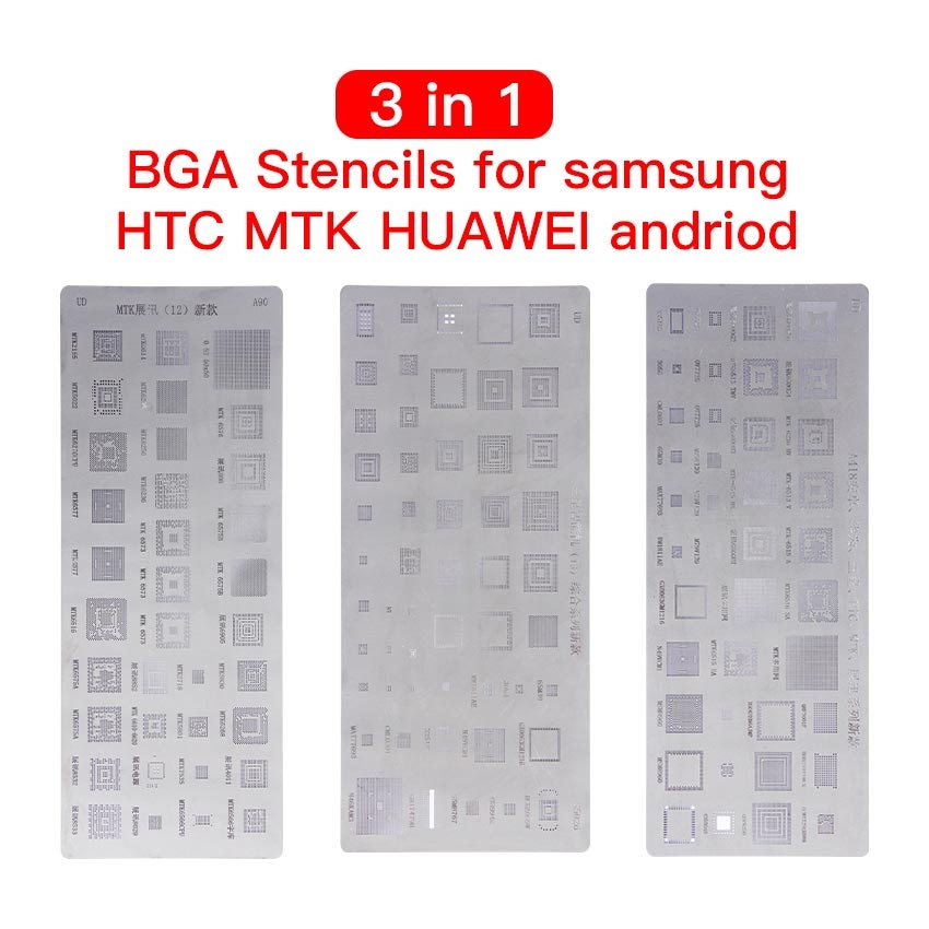 Universal BGA Stencil For MTK Samsung Huawei Android Directly Heated ...