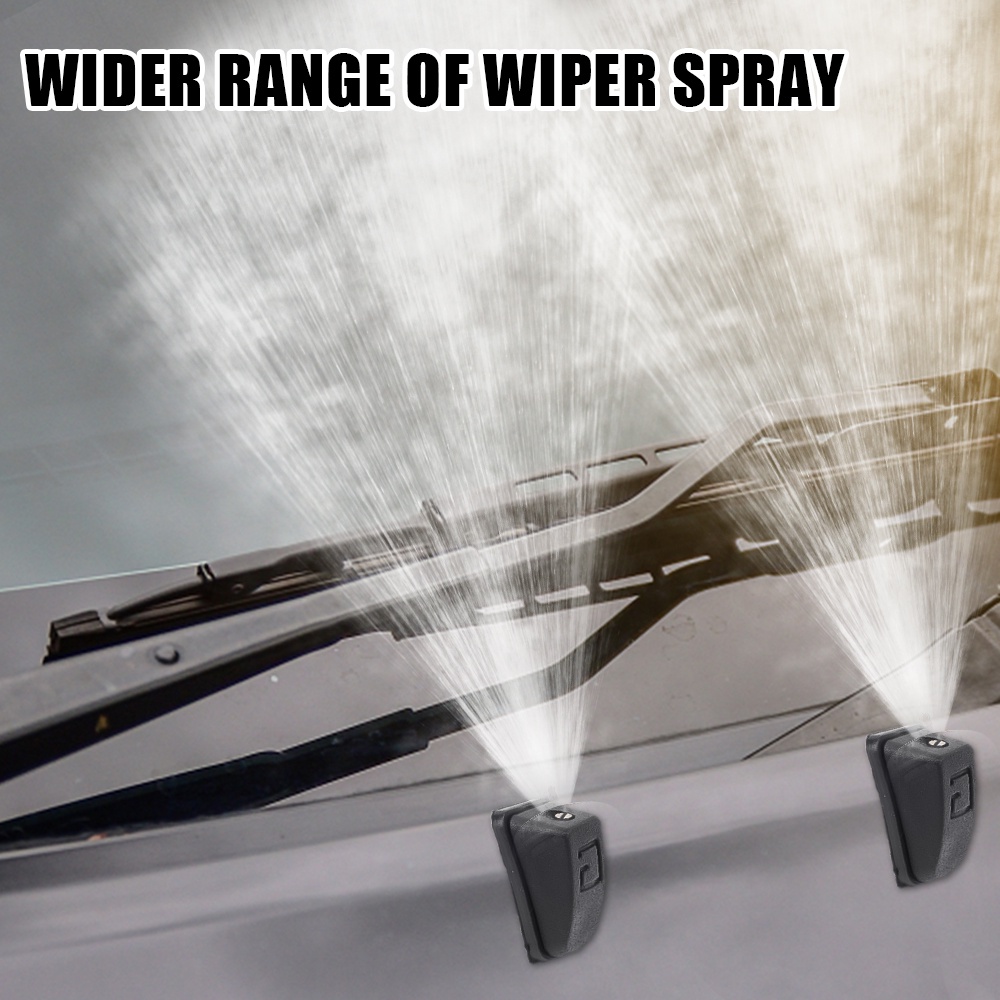 1Pc Car Universal Front Windshield Wiper Nozzle / Sprinkler Water Fan ...