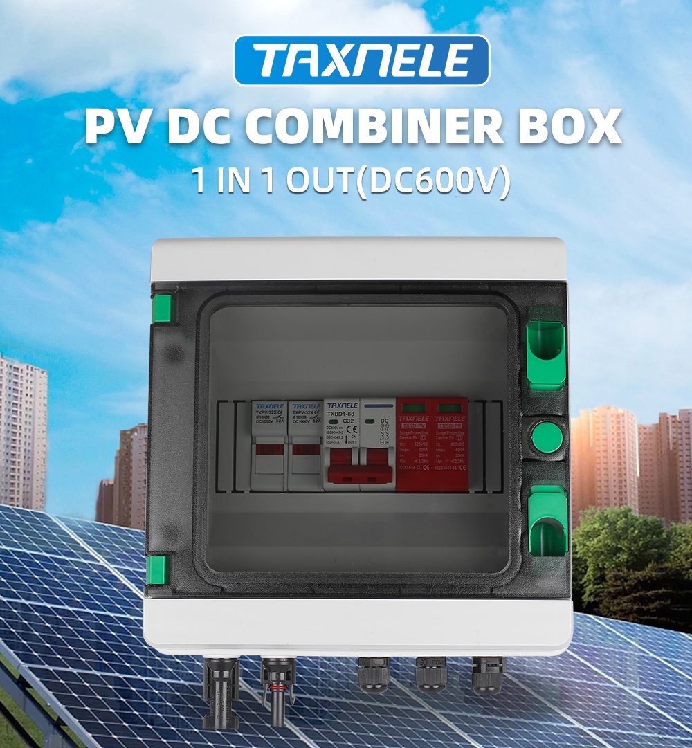 Solar photovoltaic PV DC Combiner Box Surge Lightning Protection 1 ...