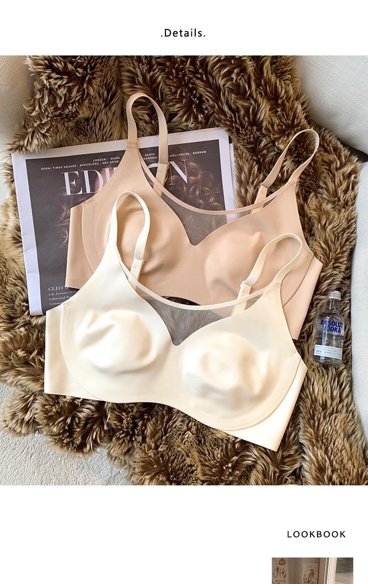 Japanese Thin Comfort Bra Rabbit Ear Cup Seamless Bra Thin Padded Bra ...