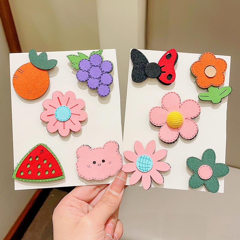 Korean Cartoon Magic Patch Hair Velcro Pad Magic Paste Bangs Sticky ...