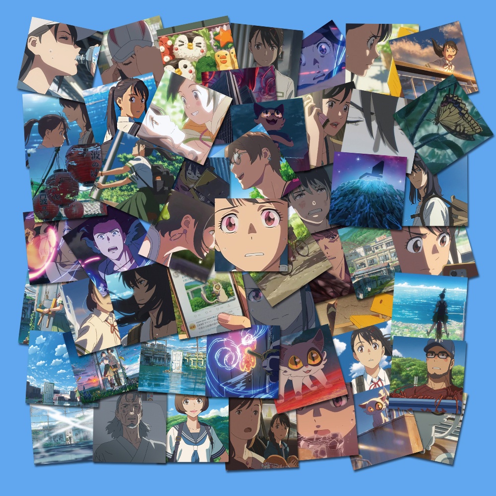 62Pcs/Set Suzume No Tojimari Stickers Kawaii Daijin Cat Iwado Munakata ...