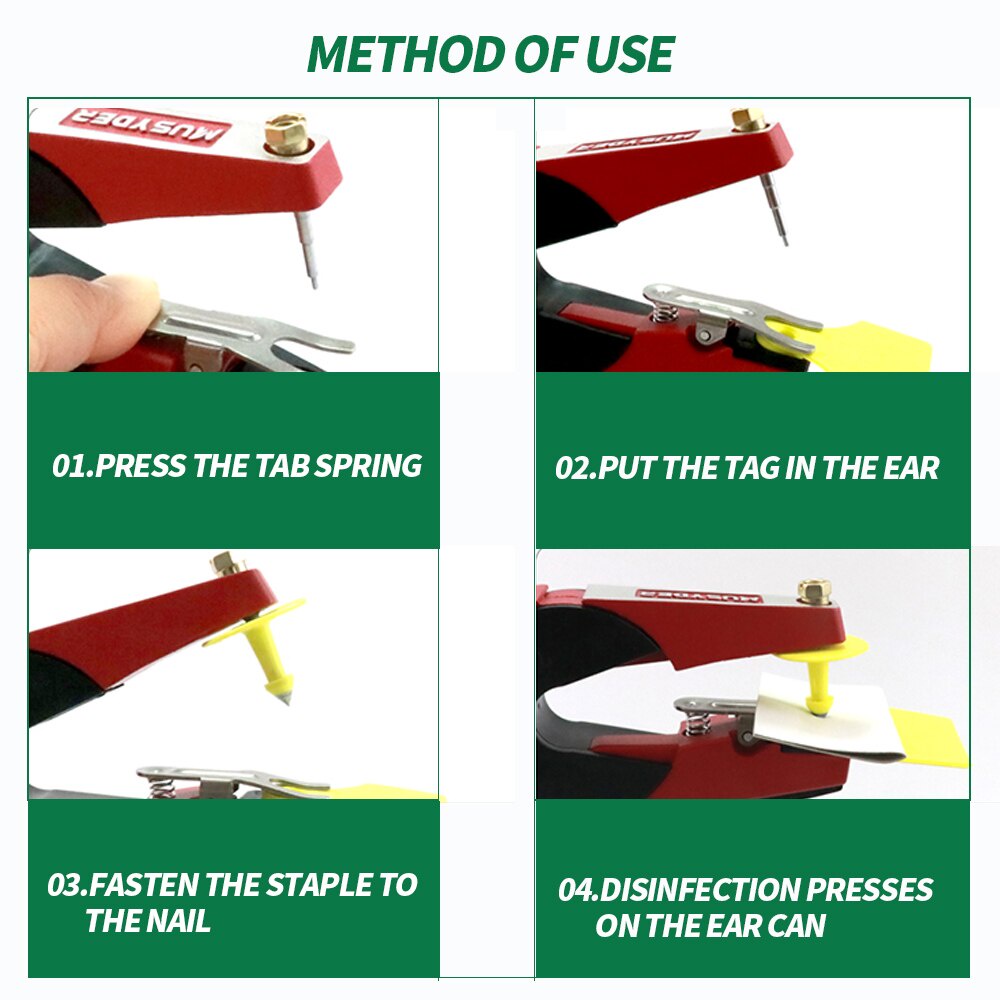 Ear Tagger Automatic Lock Ear Tag Pliers Practical Metal Goat Ear Tag ...