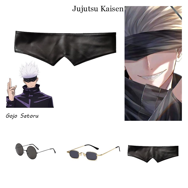 Jujutsu Kaisen Gojo Satoru Sunglasses Blindfold Cosplay Props Comic Con ...