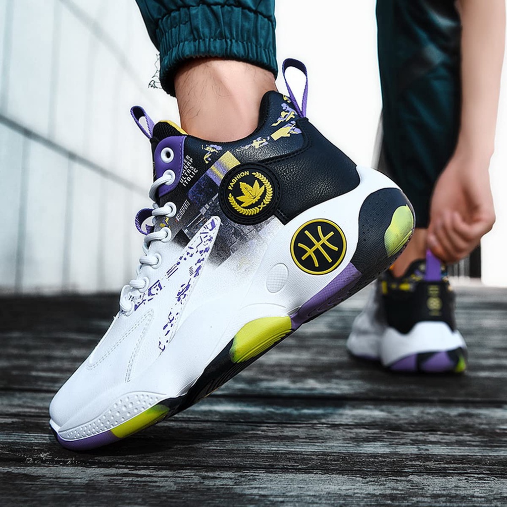 JYS.Basketball Shoes Men's Sneakers Non Slip Basketball SNAKE Shoes for ...