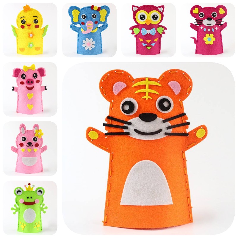 Kit Craft Children's Non-woven Fabric Hand Puppets Stimulate Visual ...