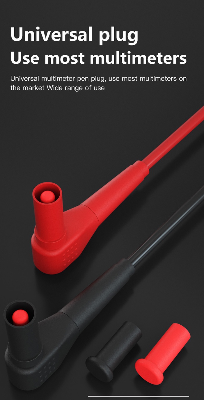 MaAnt 1000V 20A Universal Multimeter Test Leads Soft silicone Cable ...