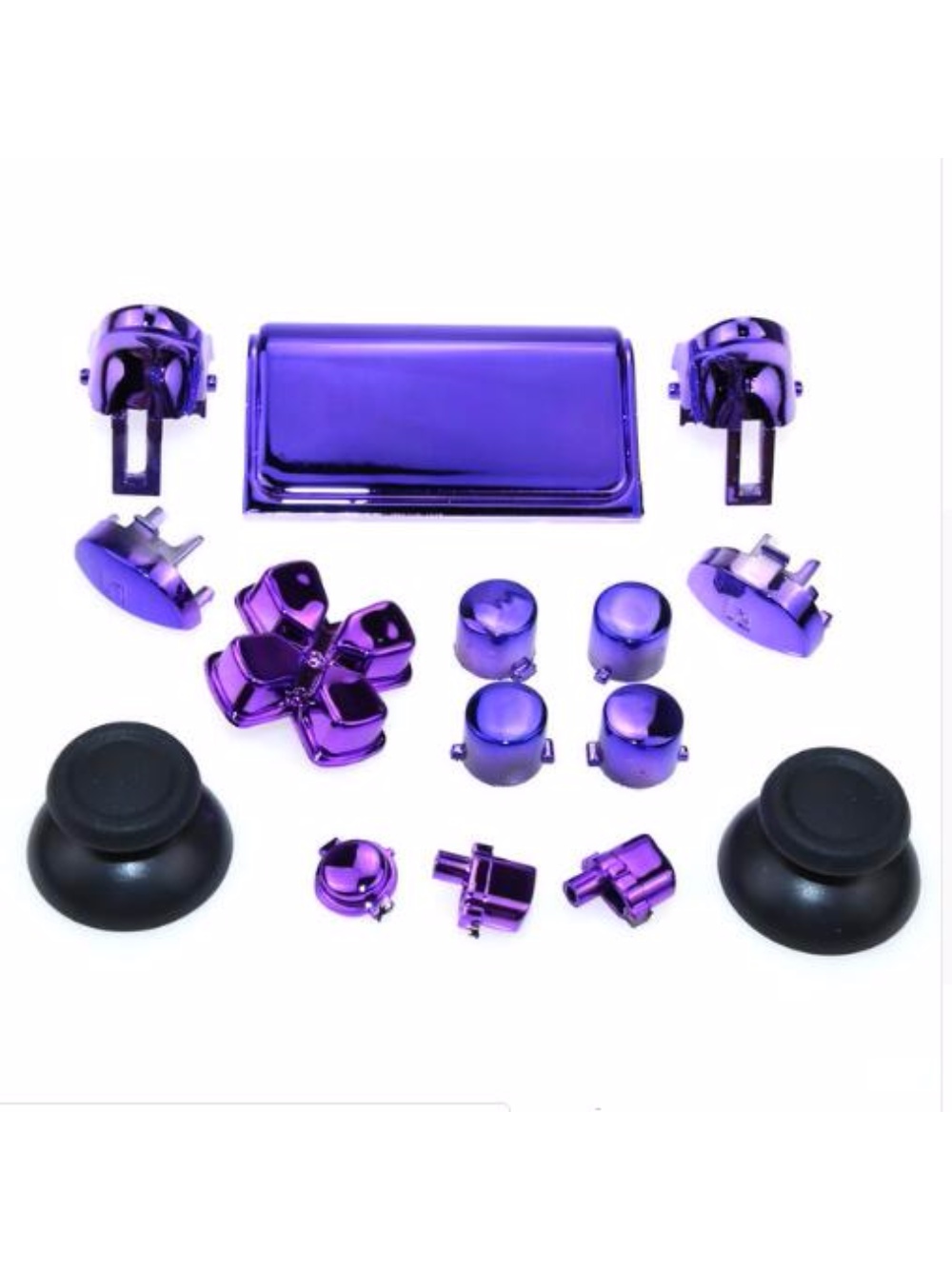 1set 7colors Chrome Joysticks D-pad R1 L1 R2 L2 Full Set Direction Key ...