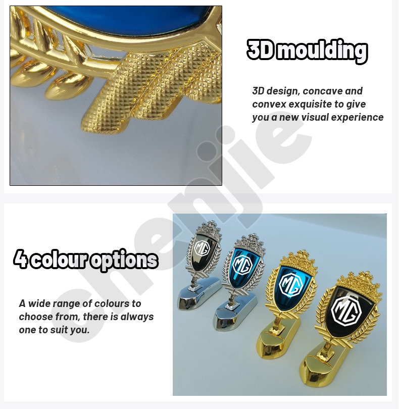 High quality Metal Car Front Hood Bonnet Sticker Angle Wings Emblem ...