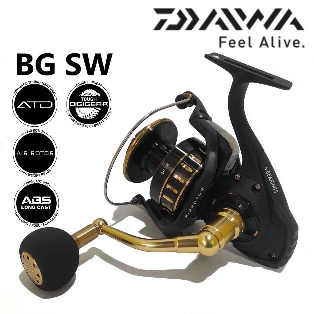 DAIWA BG SW SPINNING FISHING REEL | Shopee Philippines