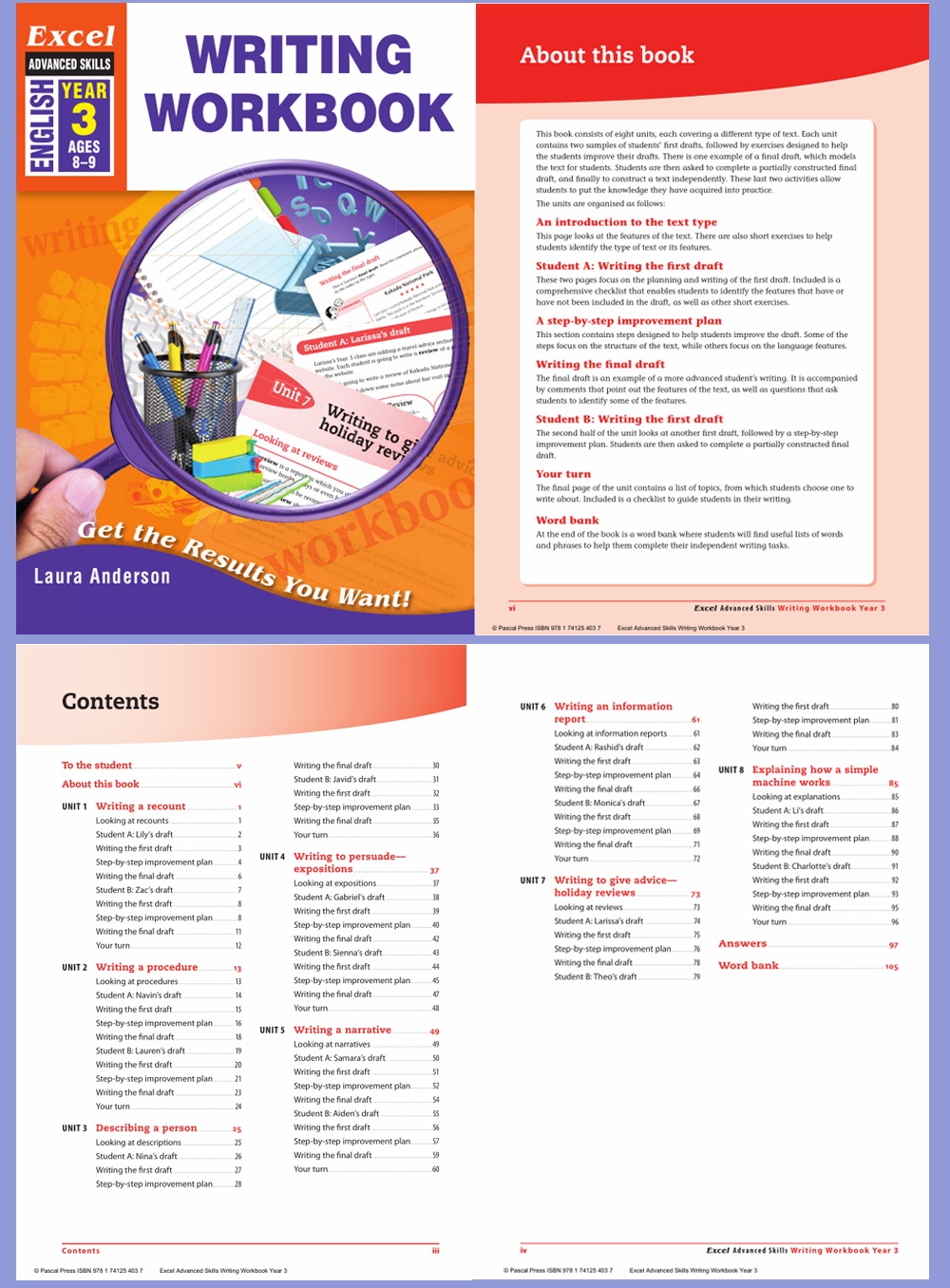 Writing Workbook Grade1-6 Advanced Skills How To Write Writing Skill ...