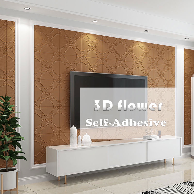 6MM ThickWall Paper Adhesive Wall Decor 3D Wallpaper Waterproof Wall ...