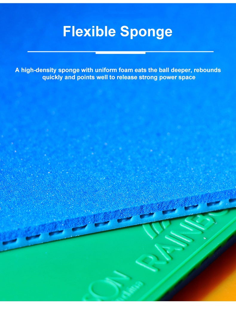 Huieson Colorful Rainbow Table Tennis Rubber Semi-Sticky Pimples In ...