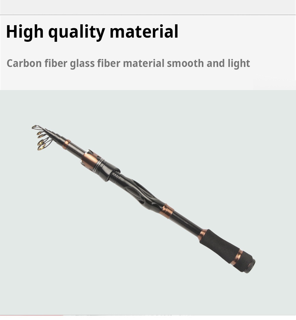 FTK 1.5m-2.1m Spinning Fishing Rods For Kids Beginner Fiber Glass ...