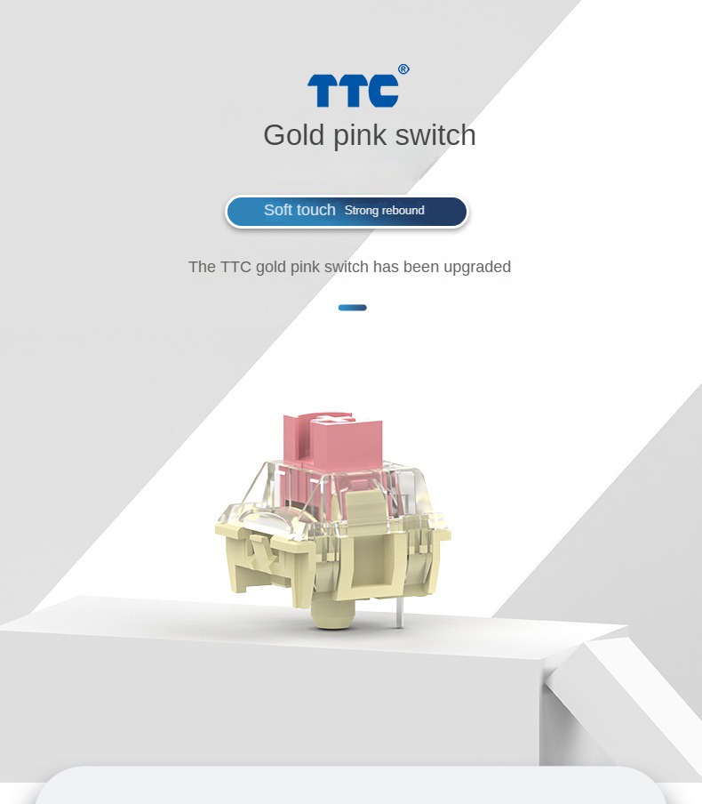 TTC switch Mechanical keyboard switch body TTC steel TTC gold Pink ...