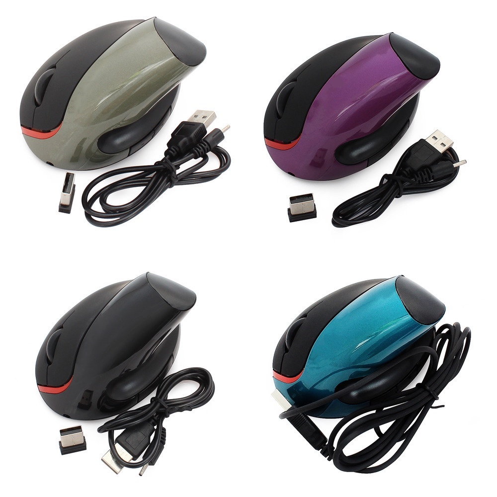 2.4GHz Wireless Mouse Vertical Wireless Ergonomic Optical USB Mouse DPI ...