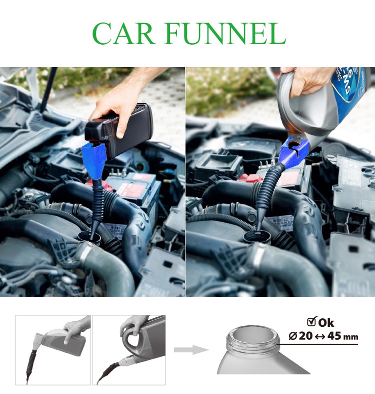 (Local Seller) 3Pcs Big Mouth Car Refueling Funnel for Changing Oil ...