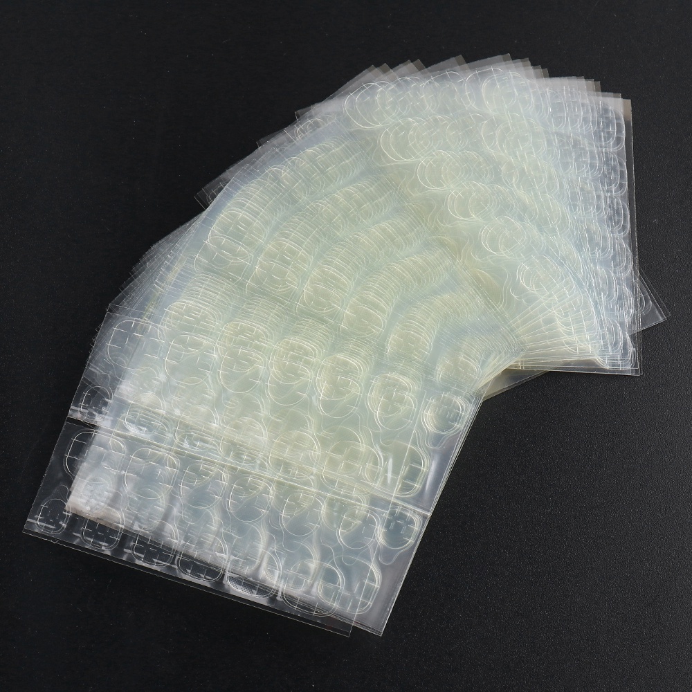 HAMA NAIL 24pcs Double Sided False Nail Art Adhesive Tape Jelly Glue ...