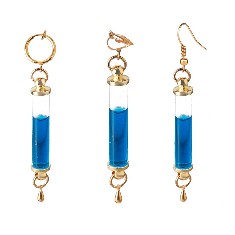 Genshin Impact Snezhnaya Fatui Doctor Dottore Cosplay Earrings Ear Clip ...