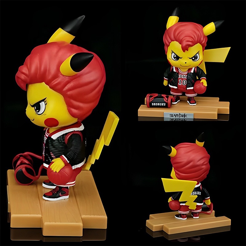As Pikachu Slam Dunk Sakuragi Action Figure For Anime Fans Collectors ...