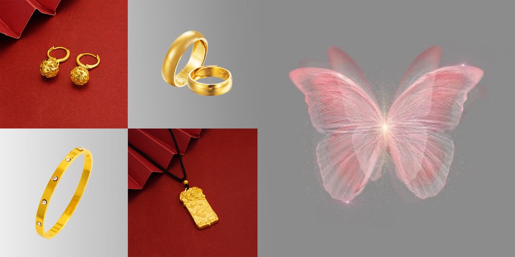 Pmrawc | 24K Gold Solid Angel Necklace FS1276 | Shopee Philippines