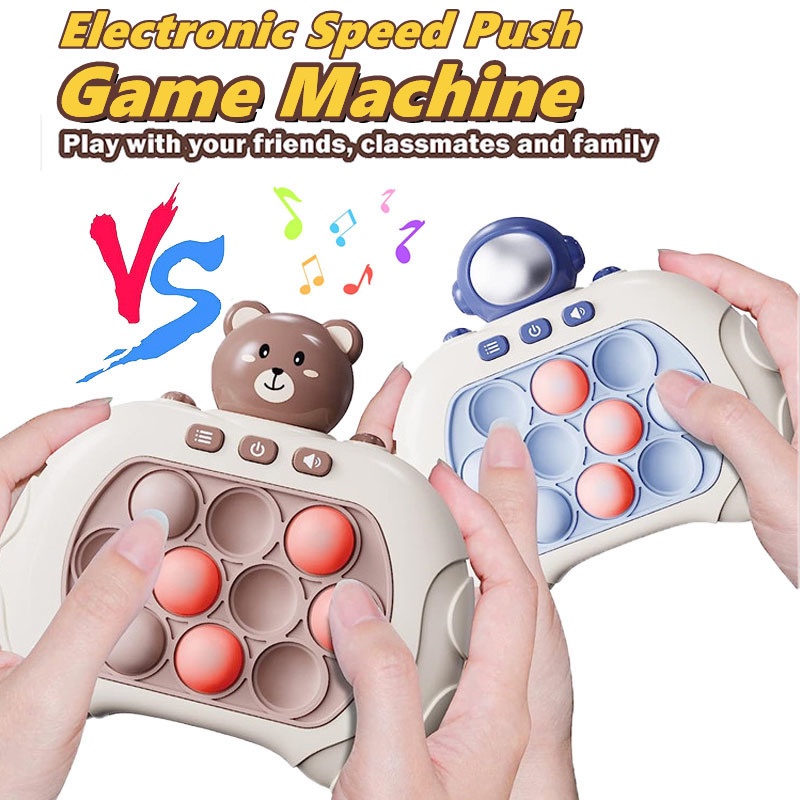 Electronic Speed Push Game Machine Pop It Game Console Educational Toys ...