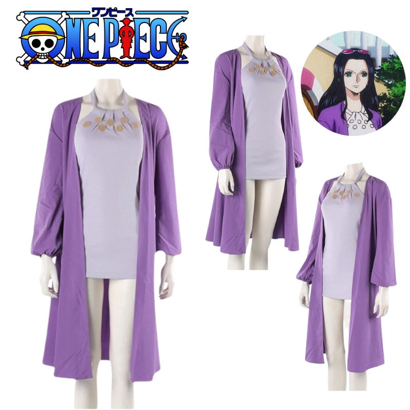 Anime One Piece Nico Robin Cosplay Costume Dress Outfit Halloween Party ...
