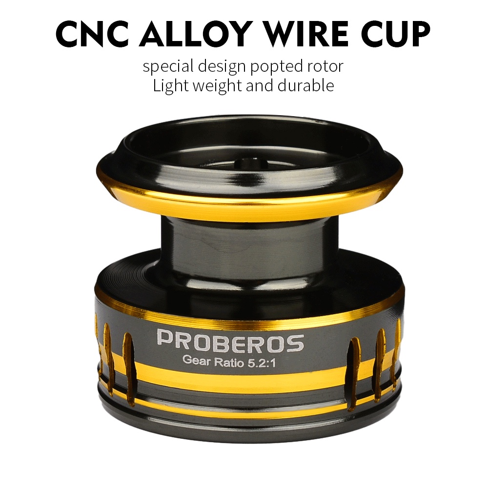 Proberos Ultra Light Fishing Reel 8kb Max Drag Full Metal Coil Spinning ...