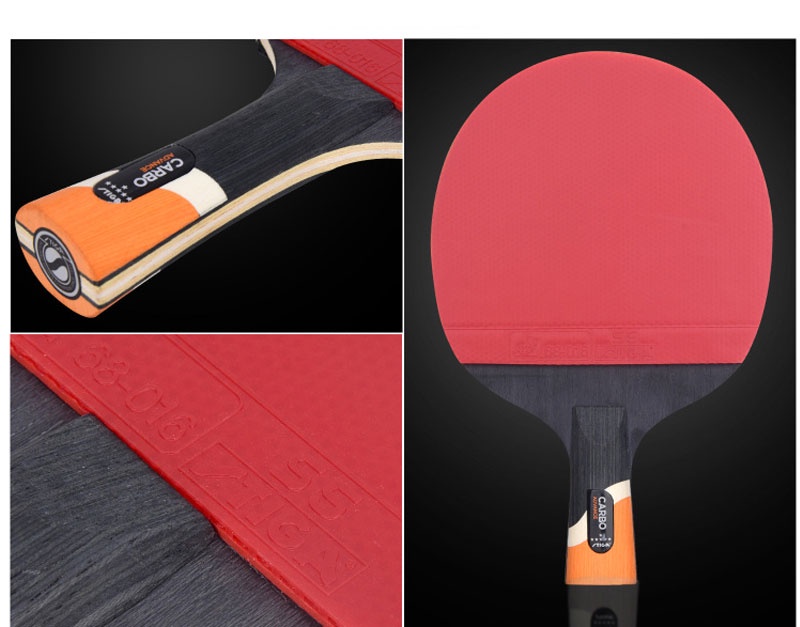 Original STIGA 6-Star Table Tennis Racket 5+2 Carbon Ping Pong Paddle ...