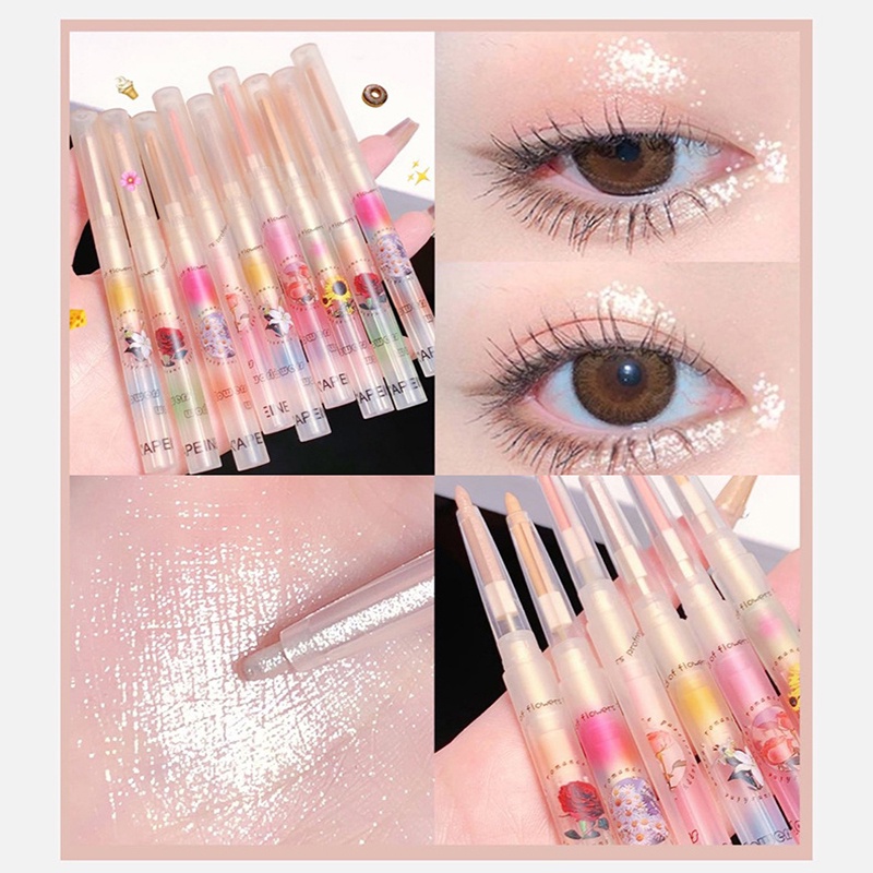 Apricot Matte Eyeliner Diamond Eyes Pencil Shiny Glitter Eyeshadow Pen ...