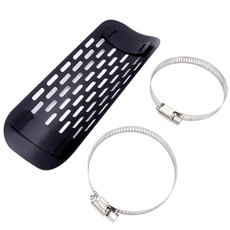 Motorcycle Exhaust Muffler Pipe Guard For Harley Chopper Cruisers Black ...