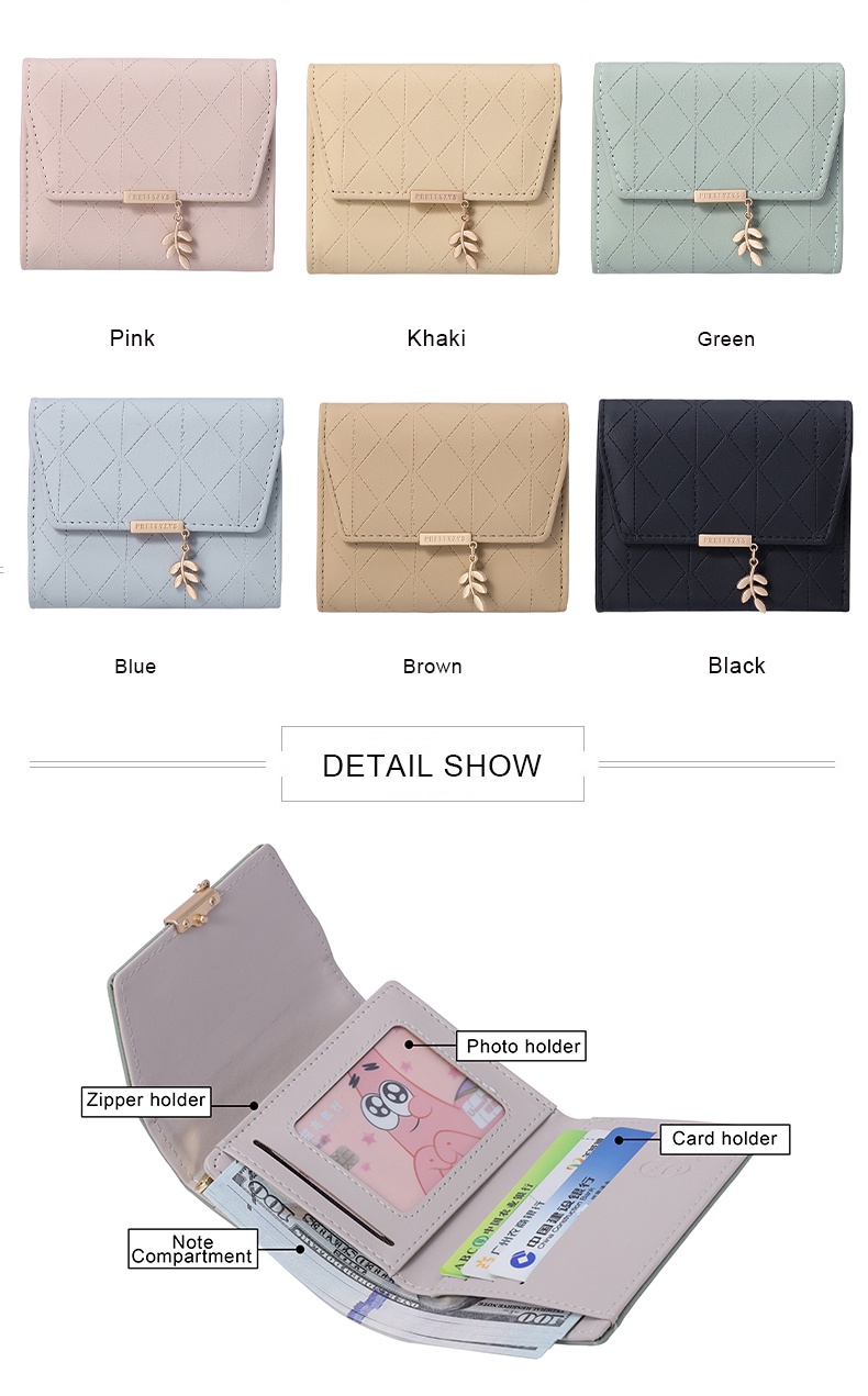 New Women Short Wallet Female Coin Purse Fashion Purse Money Bag ...