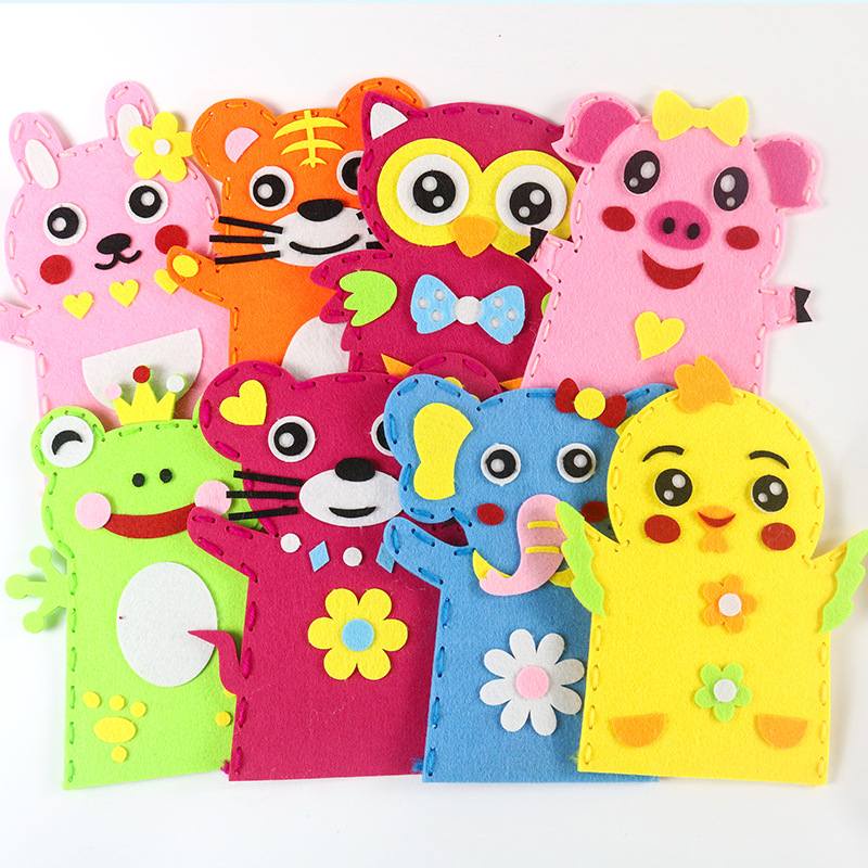 Craft Diy Supplies For Children's Day Non-woven Fabric Hand Puppets ...