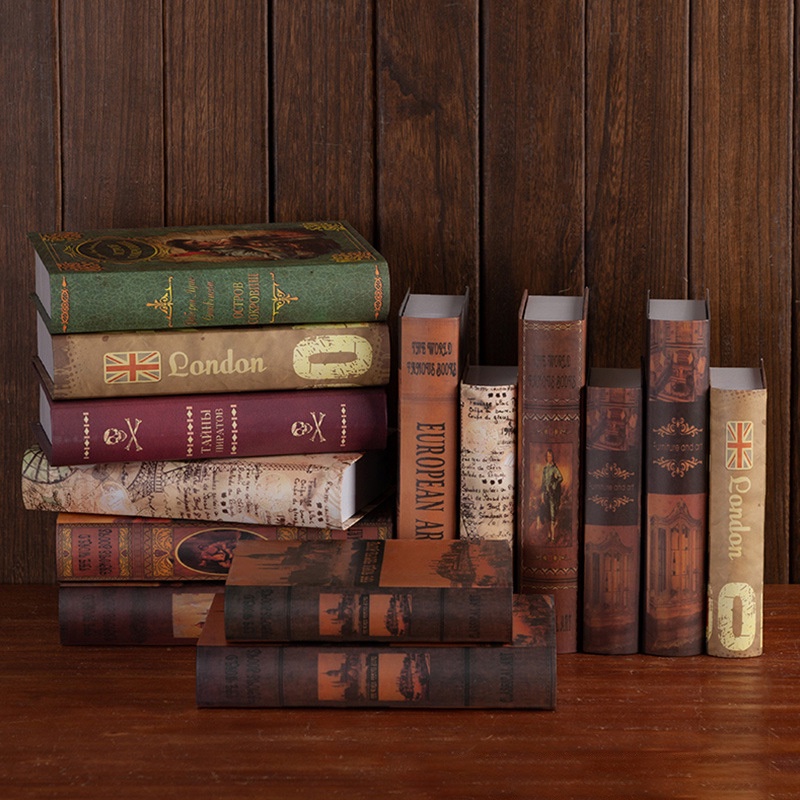 Nordic Vintage Prop Book Cafe Decoration Simulation Books Photo Props ...
