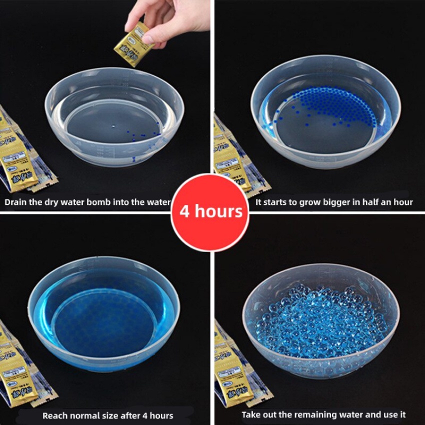 15Pcs 6-7mm 7-8mm 9-11mm Bagged Ball Colored Crystal Water Gel Kids ...